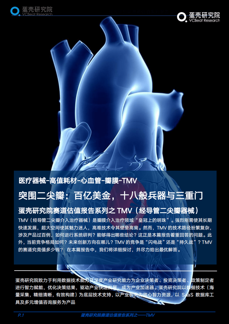 蛋壳研究院：医疗器械行业赛道估值报告系列之TMV（经导管二尖瓣器械）：突围二尖瓣，百亿美金，十八般兵器与三重门.pdf | 先导研报