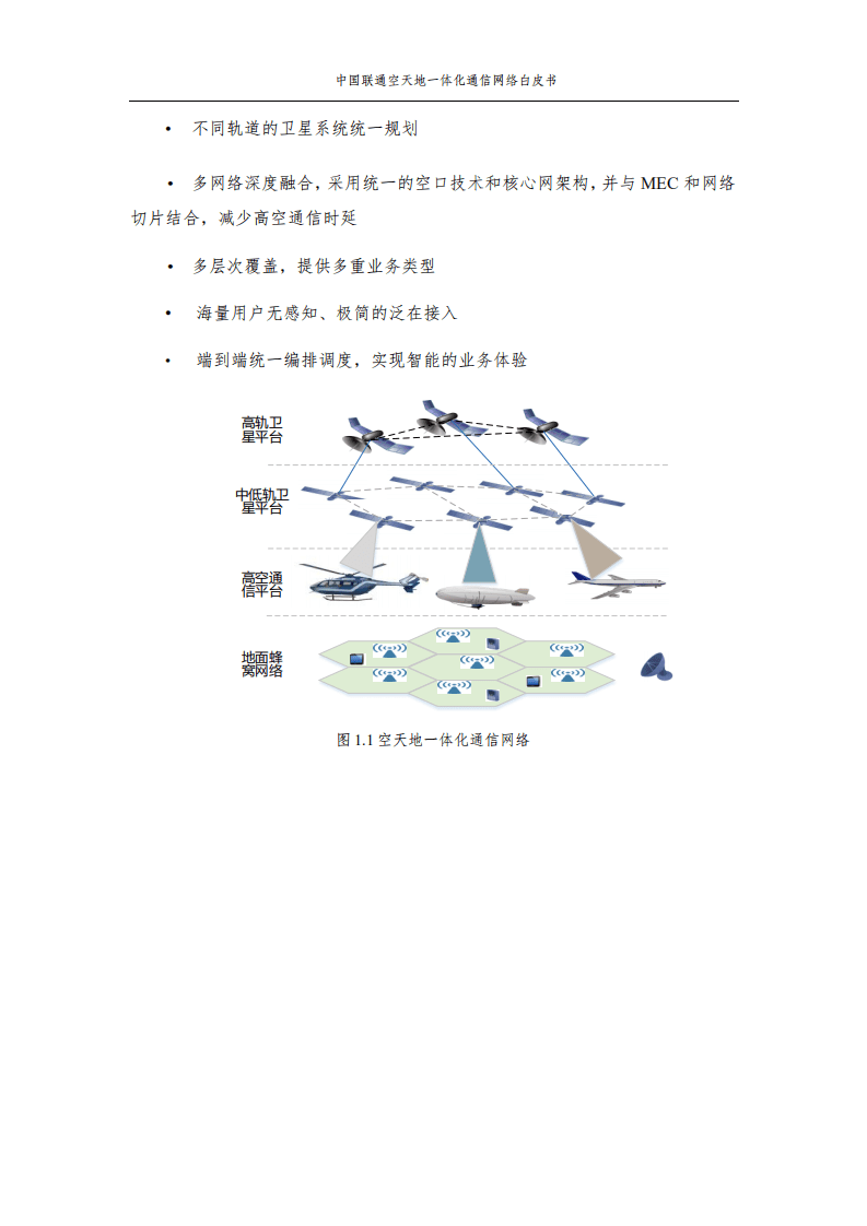 中国联通：空天地一体化通信网络白皮书 Pdf 先导研报