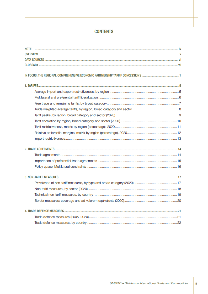 联合国贸发会议（UNCTAD）：2021年贸易政策主要统计数据和趋势分析.pdf | 先导研报