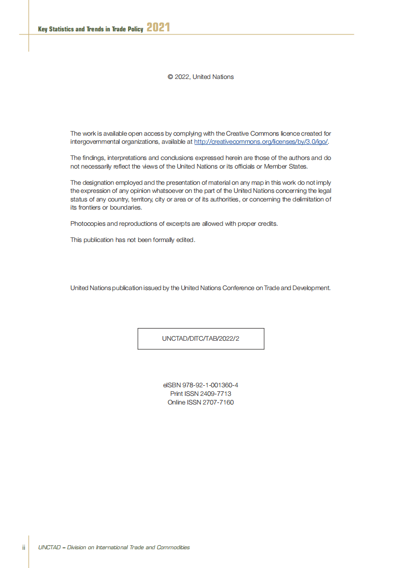 联合国贸发会议（UNCTAD）：2021年贸易政策主要统计数据和趋势分析.pdf | 先导研报-专业实时研报分享，行业研究报告下载，券商研报