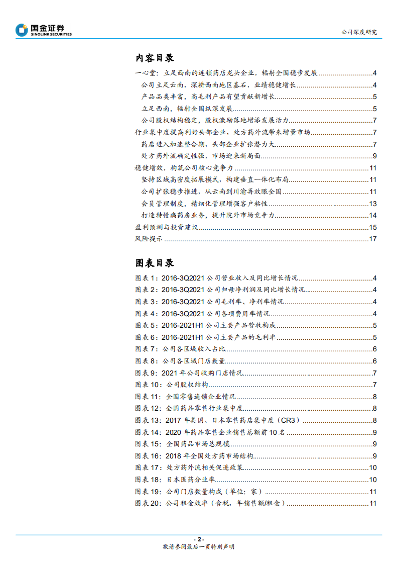 一心堂-立足西南，辐射全国-220320.pdf | 先导研报