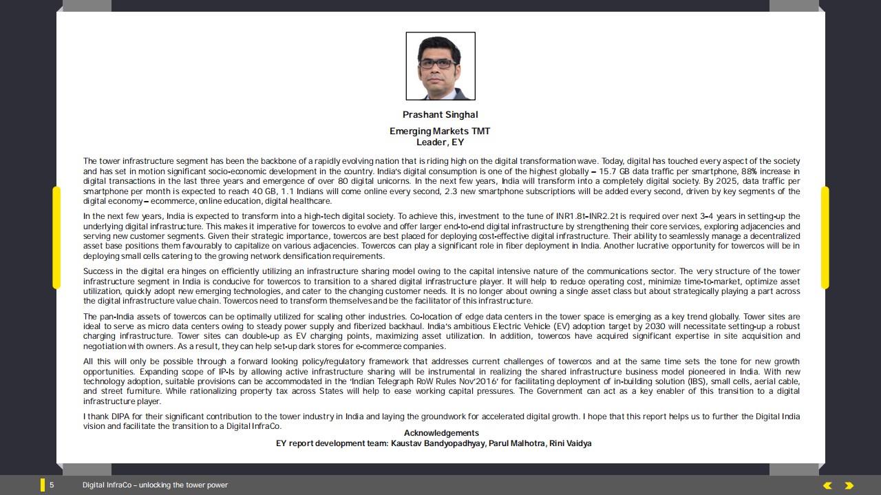 安永（EY）：2022年印度数字通信报告-释放电信塔的潜力（英文版）.pdf | 先导研报