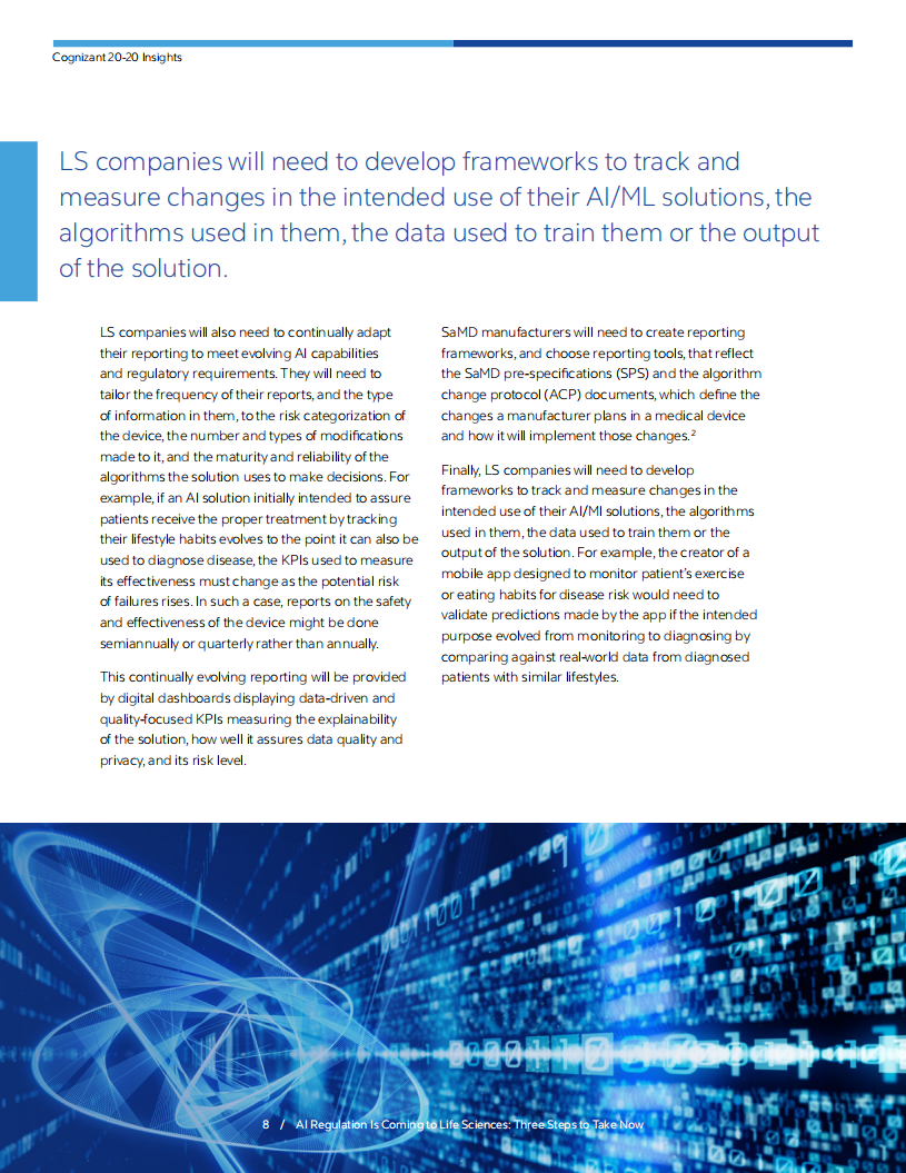 高知特（cognizant）：人工智能法规即将进入生命科学-现在需要采取的三个步骤（英文版）.pdf | 先导研报