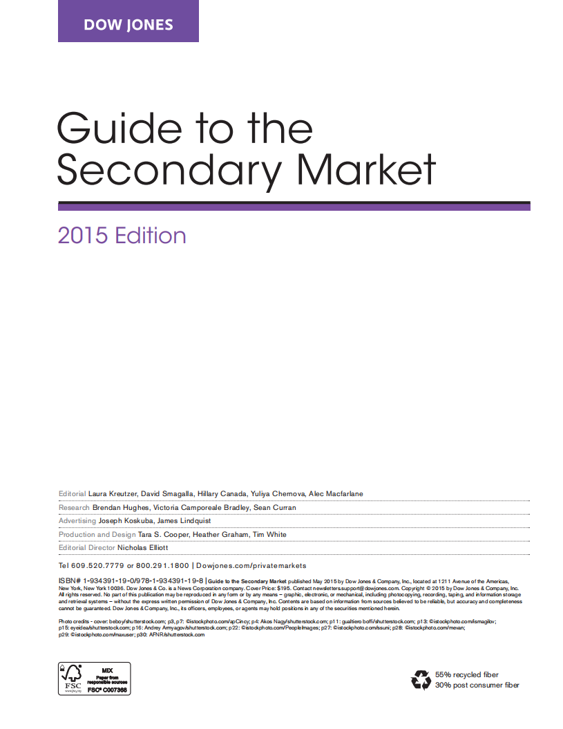 道琼斯（Dow Jones）：2015年二级市场指南（英文版）.pdf | 先导研报