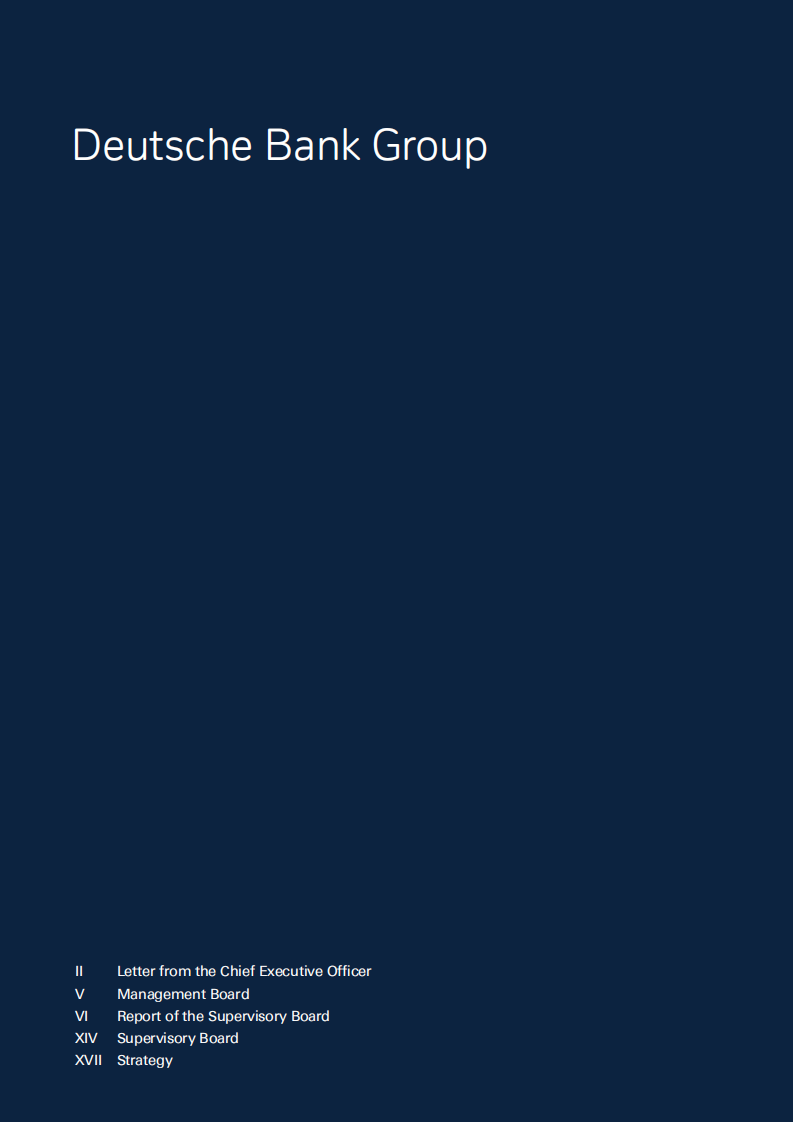 德意志银行（DEUTSCHE BANK）2021年年度报告（英文版）.pdf | 先导研报