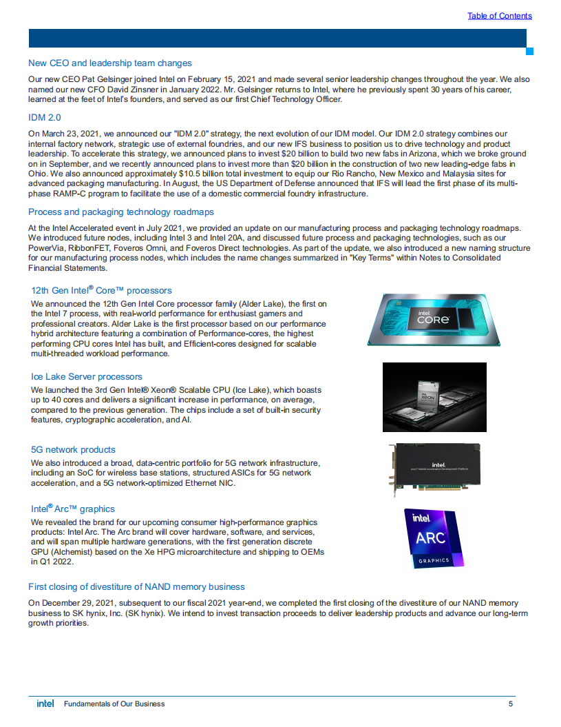 英特尔公司（INTEL）2021年年度报告（英文版）.pdf | 先导研报