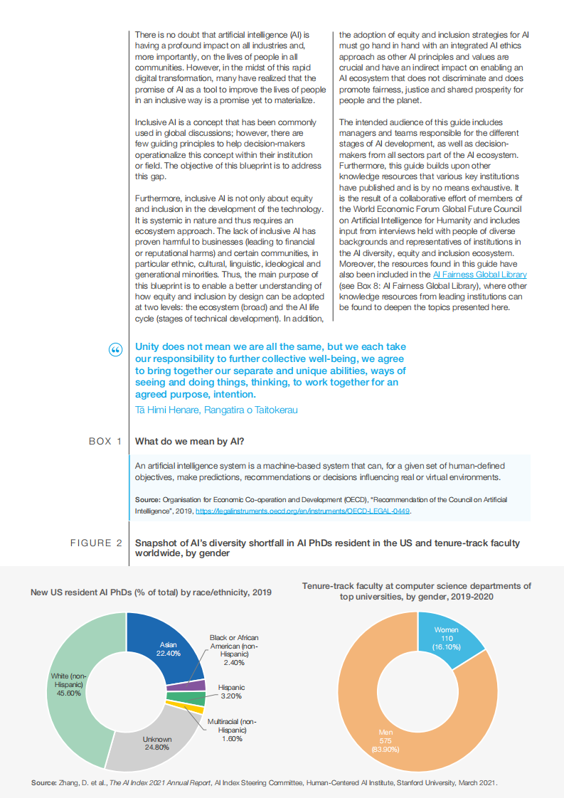 世界经济论坛（WEF）：人工智能领域的公平和包容蓝图（英文版）.pdf | 先导研报