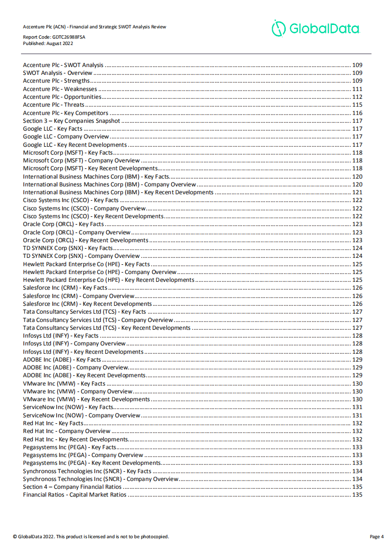 GlobalData：埃森哲（Accenture）财务与战略SWOT分析综述报告（英文版）.pdf | 先导研报