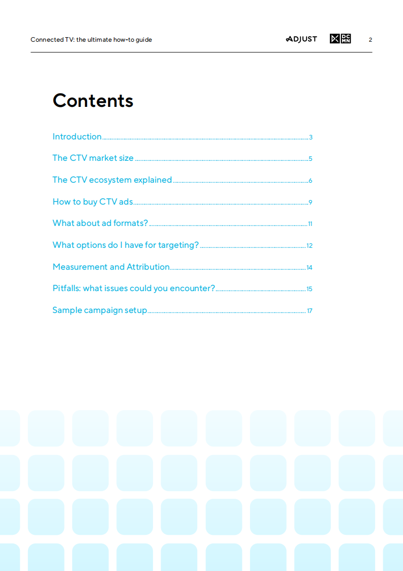 Adjust & DCMN：联网电视全方位指南-带领移动端广告主洞悉CTV行业全景（英文版）.pdf | 先导研报