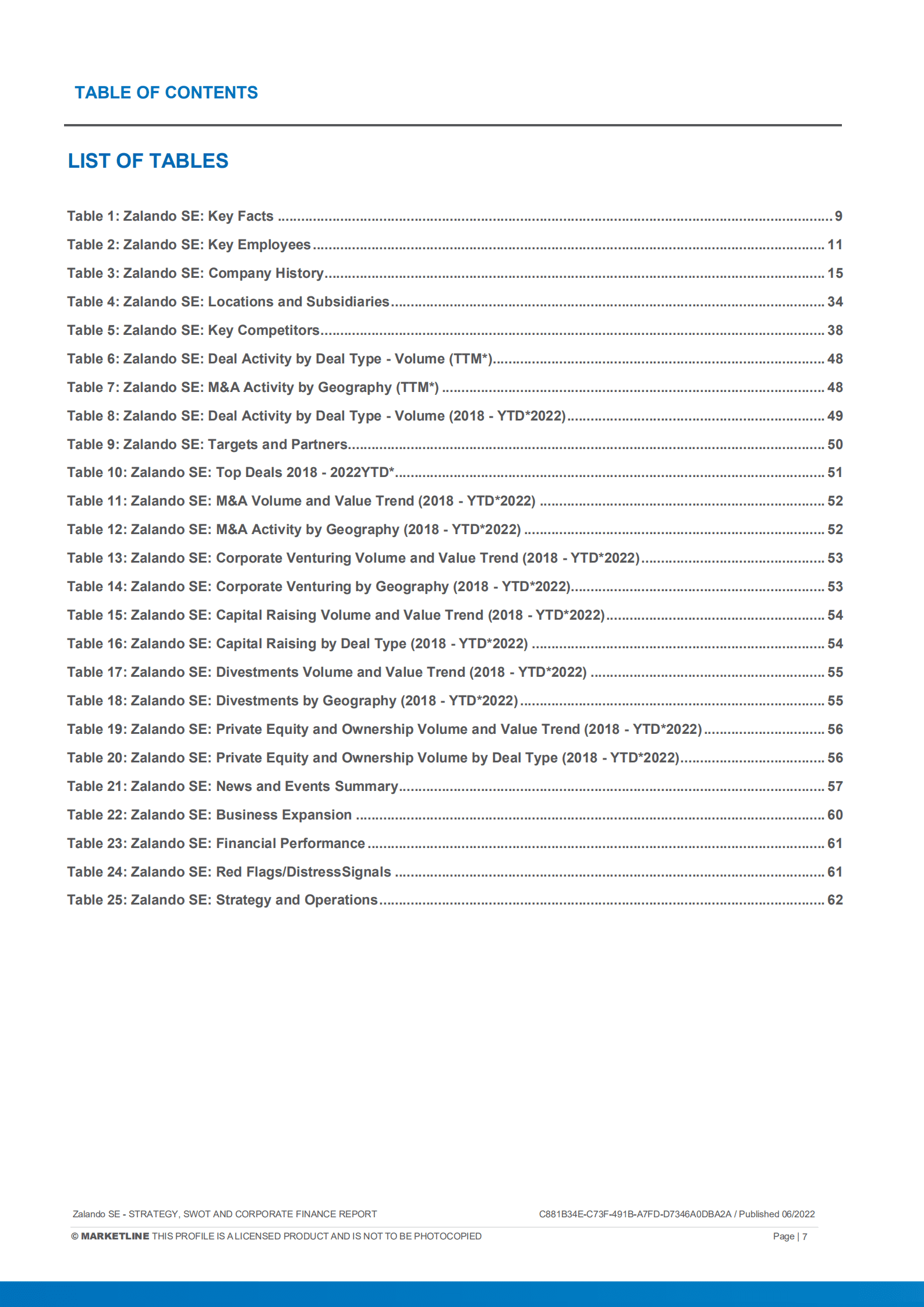MarketLine：Zalando公司发展概况、SWOT与财务状况深度分析报告（英文版）.pdf | 先导研报