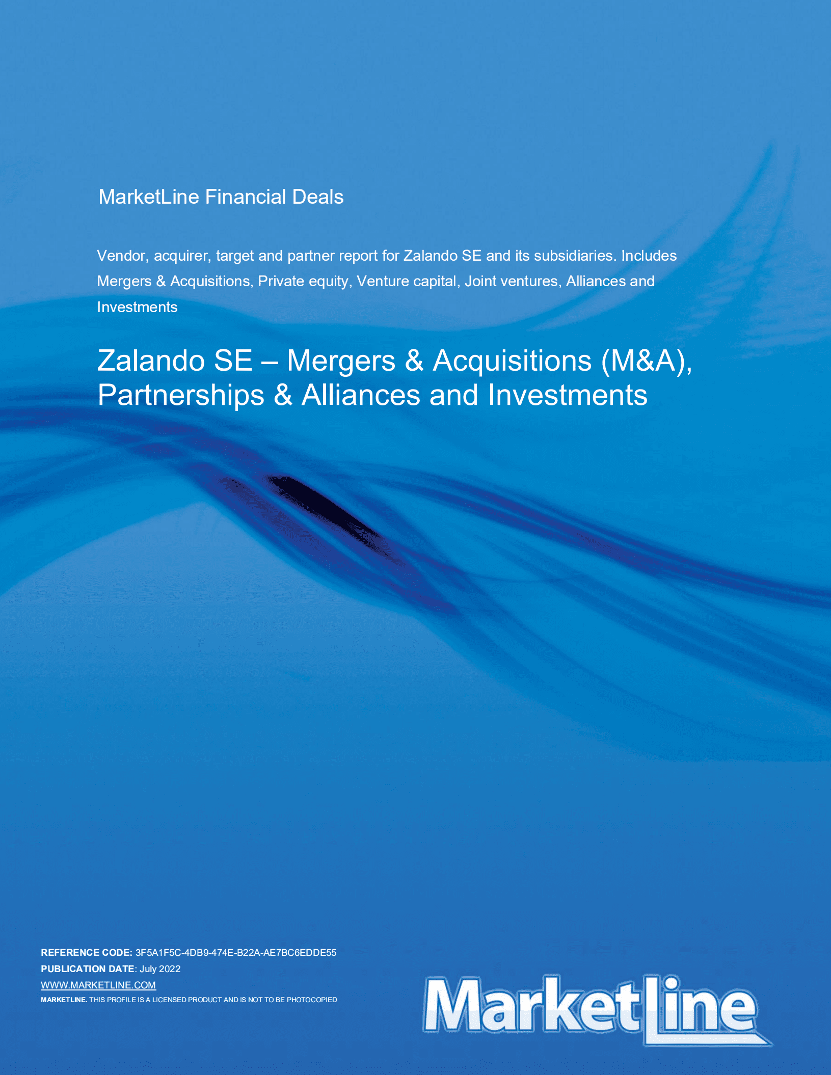 MarketLine：Zalando公司并购、联盟与投资分析报告（英文版）.pdf | 先导研报