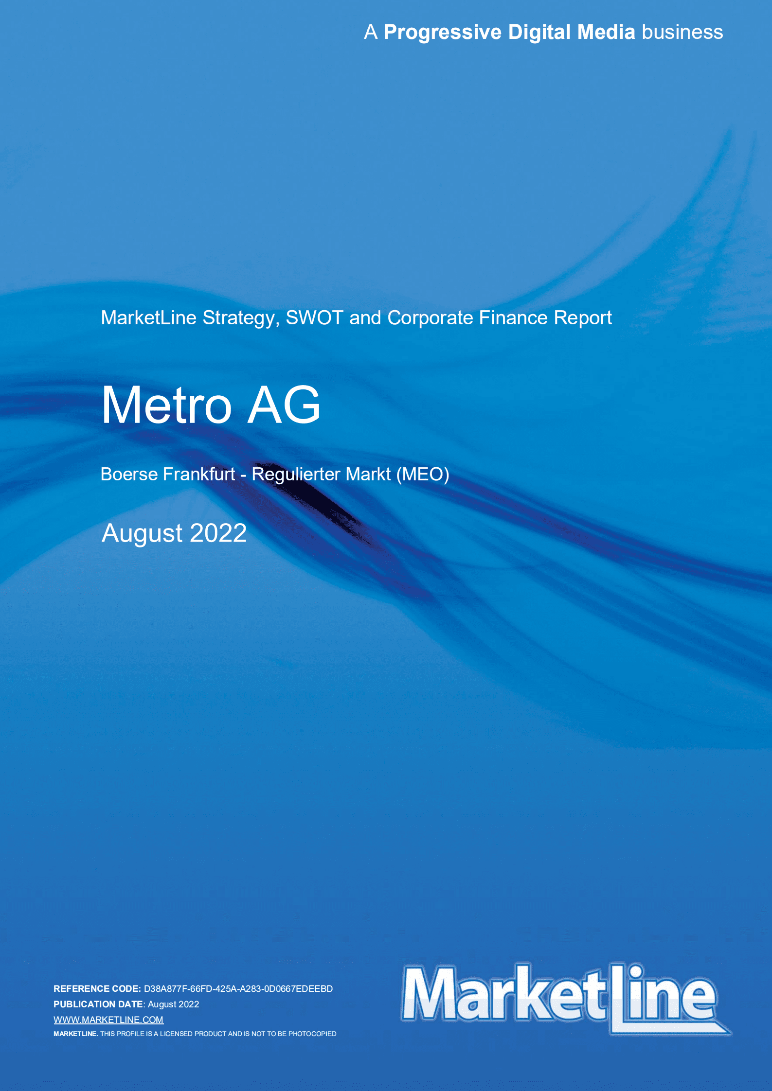MarketLine：麦德龙（METRO）公司发展概况、SWOT与财务状况深度分析报告（英文版）.pdf | 先导研报