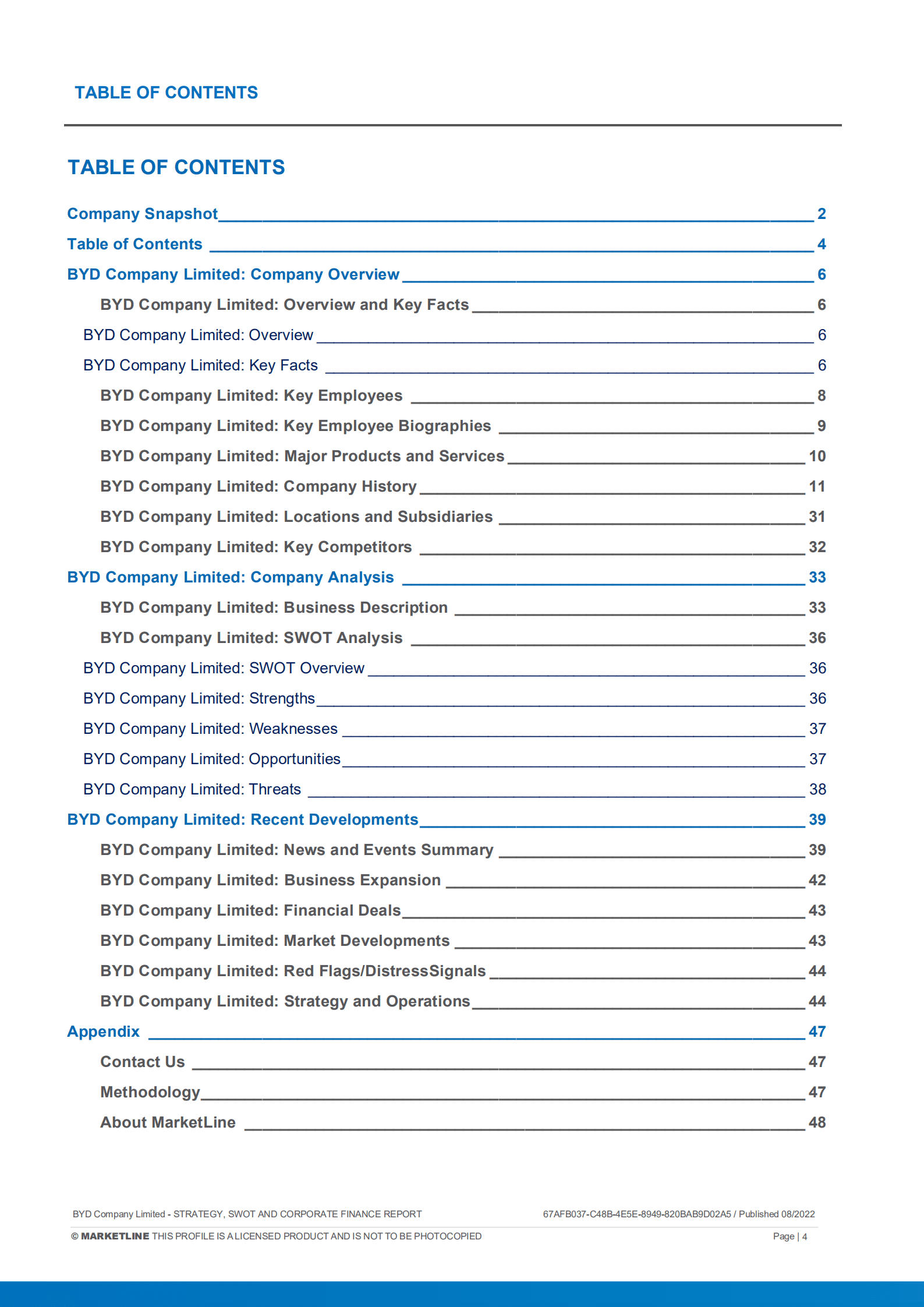 MarketLine：比亚迪公司发展概况、SWOT与财务状况深度分析报告（英文版）.pdf | 先导研报