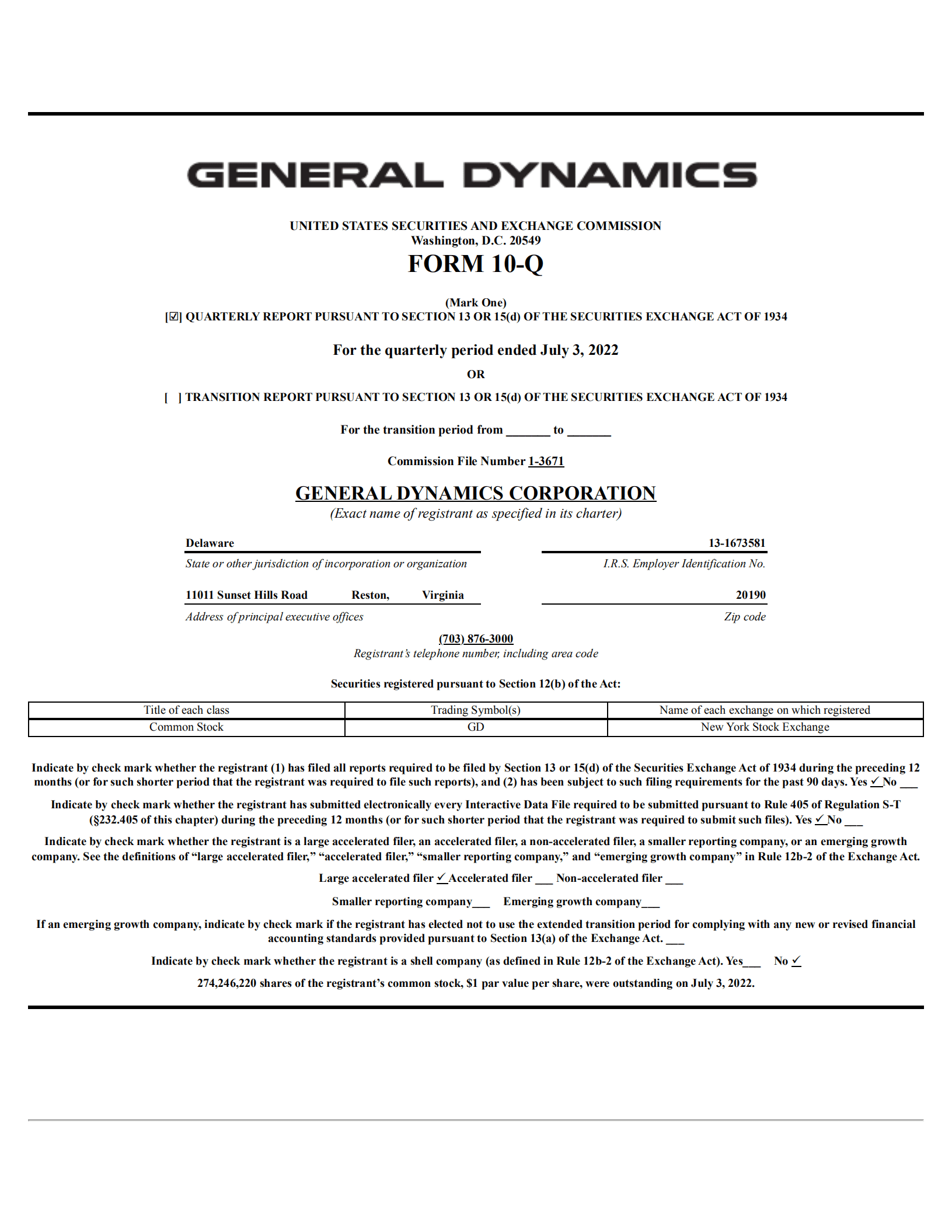 通用动力（GENERAL DYNAMICS）2022年第二季度财报 （英文版）（51页）.pdf | 先导研报