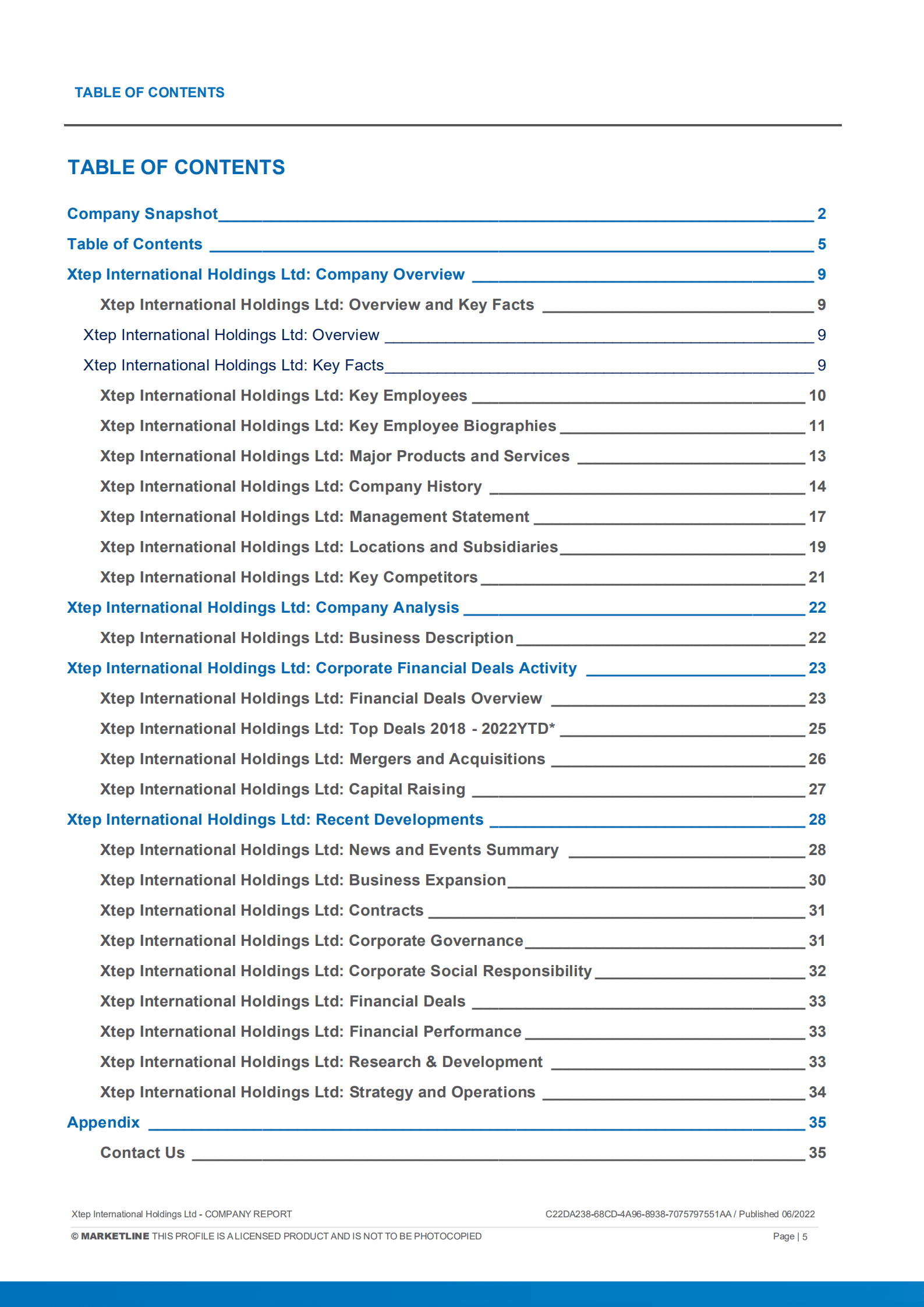 MarketLine：特步国际深度分析报告（英文版）.pdf | 先导研报