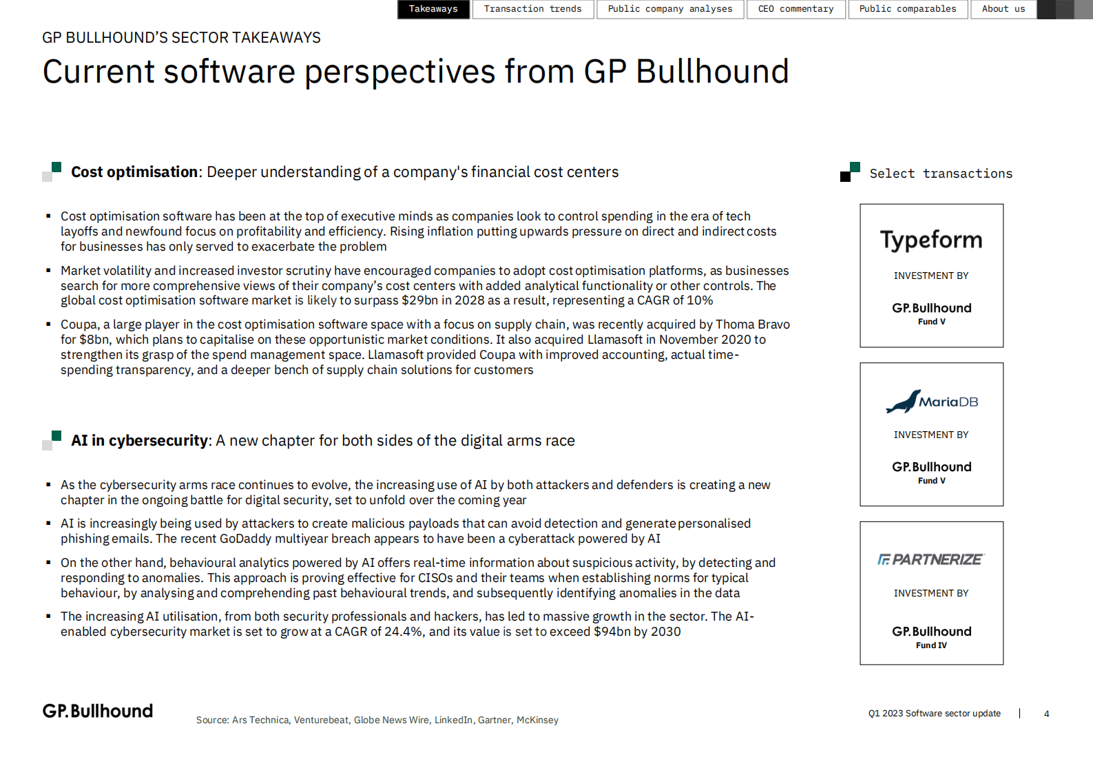 GP Bullhound：2023年Q1全球软件报告【英文版】 | 先导研报