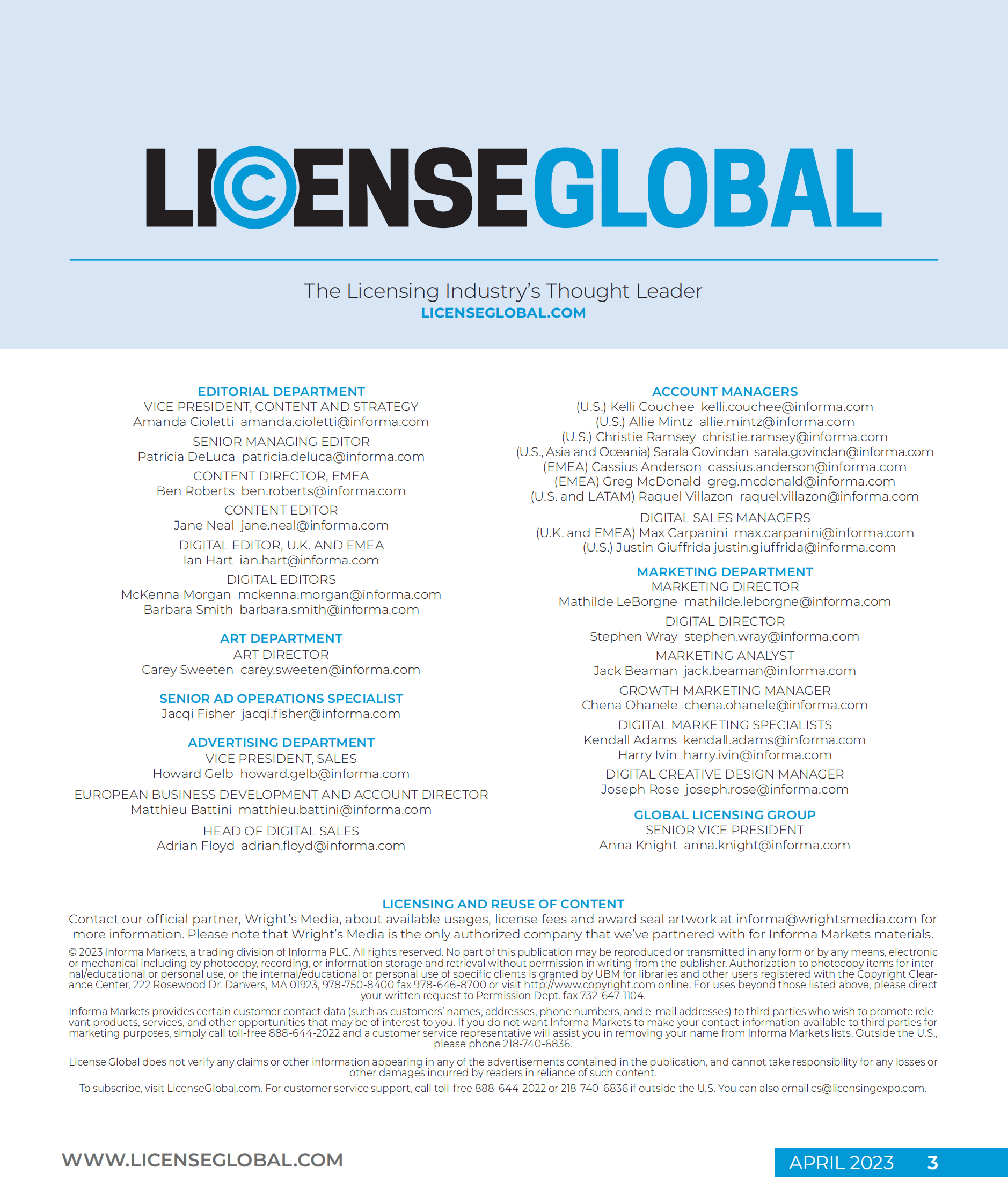 License Global：2023年全球顶级授权代理商报告【英文版】 | 先导研报