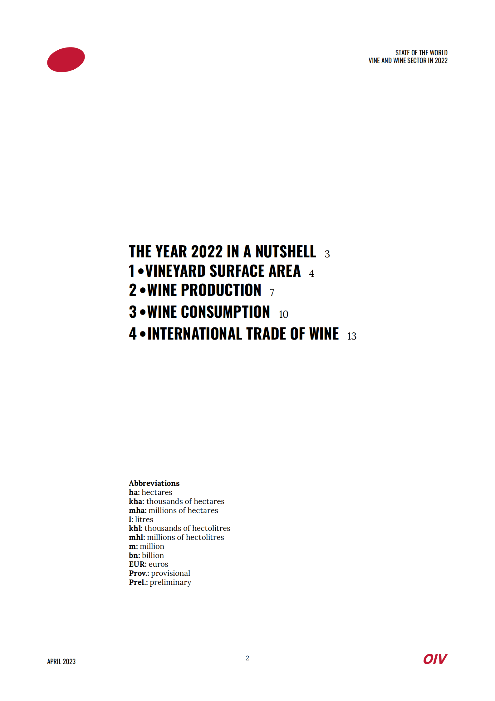 OIV：2022年全球葡萄种植和葡萄酒报告【英文版】 | 先导研报
