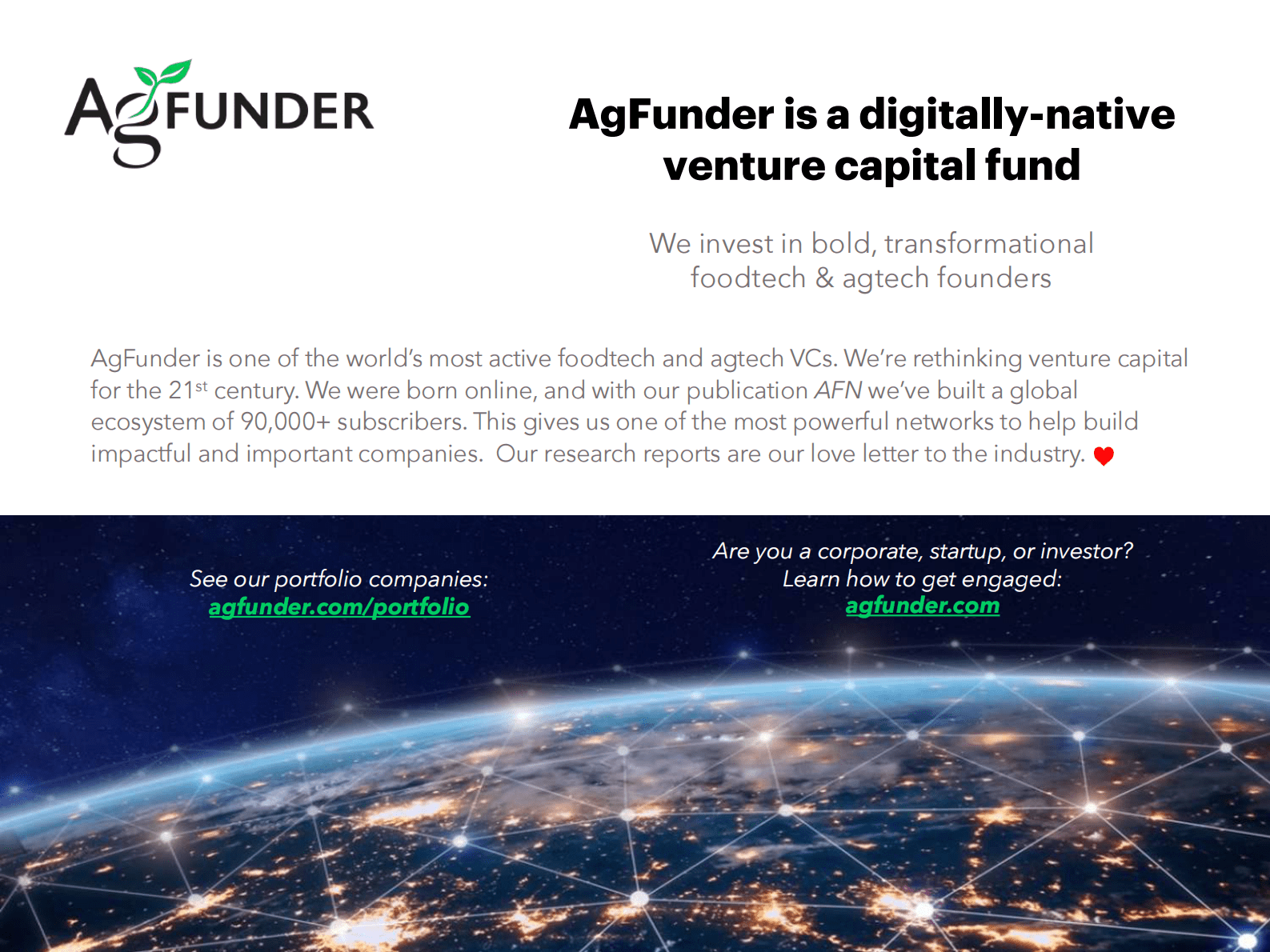 AgFunder：2022年农业食品科技投资报告【英文版】 | 先导研报