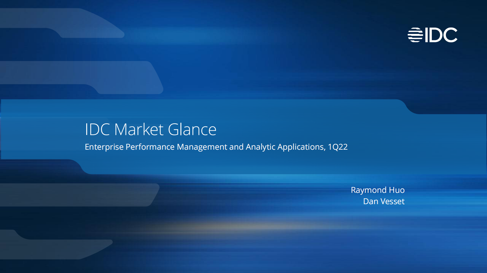 IDC：2022企业绩效管理与分析应用报告（英文版） | 先导研报