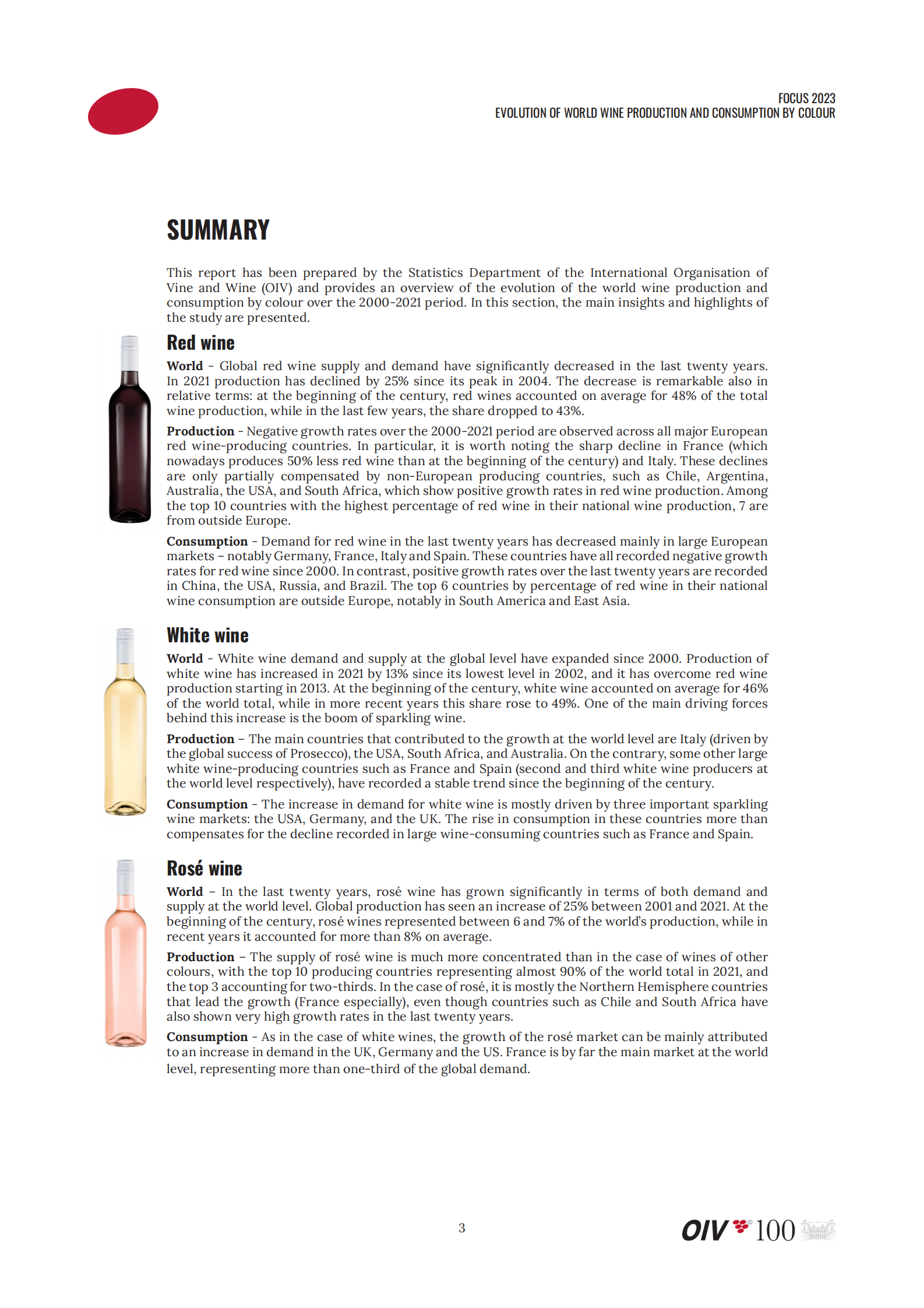 OIV：2023年世界葡萄酒及消费者报告（英文） | 先导研报